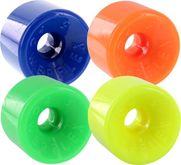 POWERFLEX 5 88a ASSORTED#5 BLU/ORG/GRN/YEL x4 - 63mm - Skateboards.com
