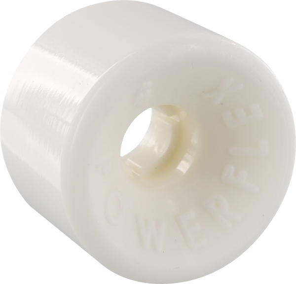 POWERFLEX 5 96a WHITE x4 - 63mm - Skateboards.com