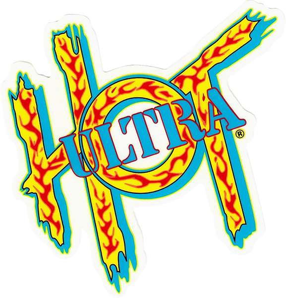 ULTRA HOT LOGO 7" DECAL FLAME single - Skateboards.com